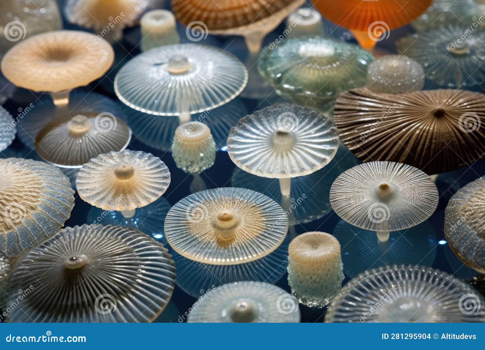 Close-up of Diatoms Displaying Intricate Glass-like Shells Stock ...