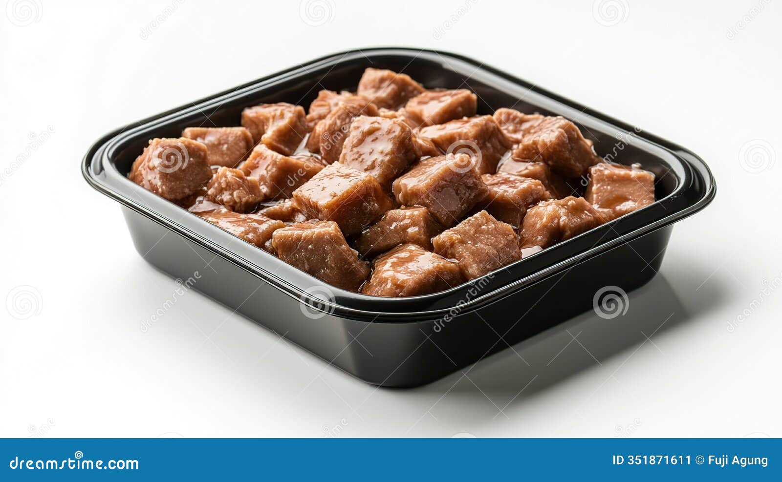 Raw Diced Meat Seasoned With Spices And Rosemary Stock Photography ...