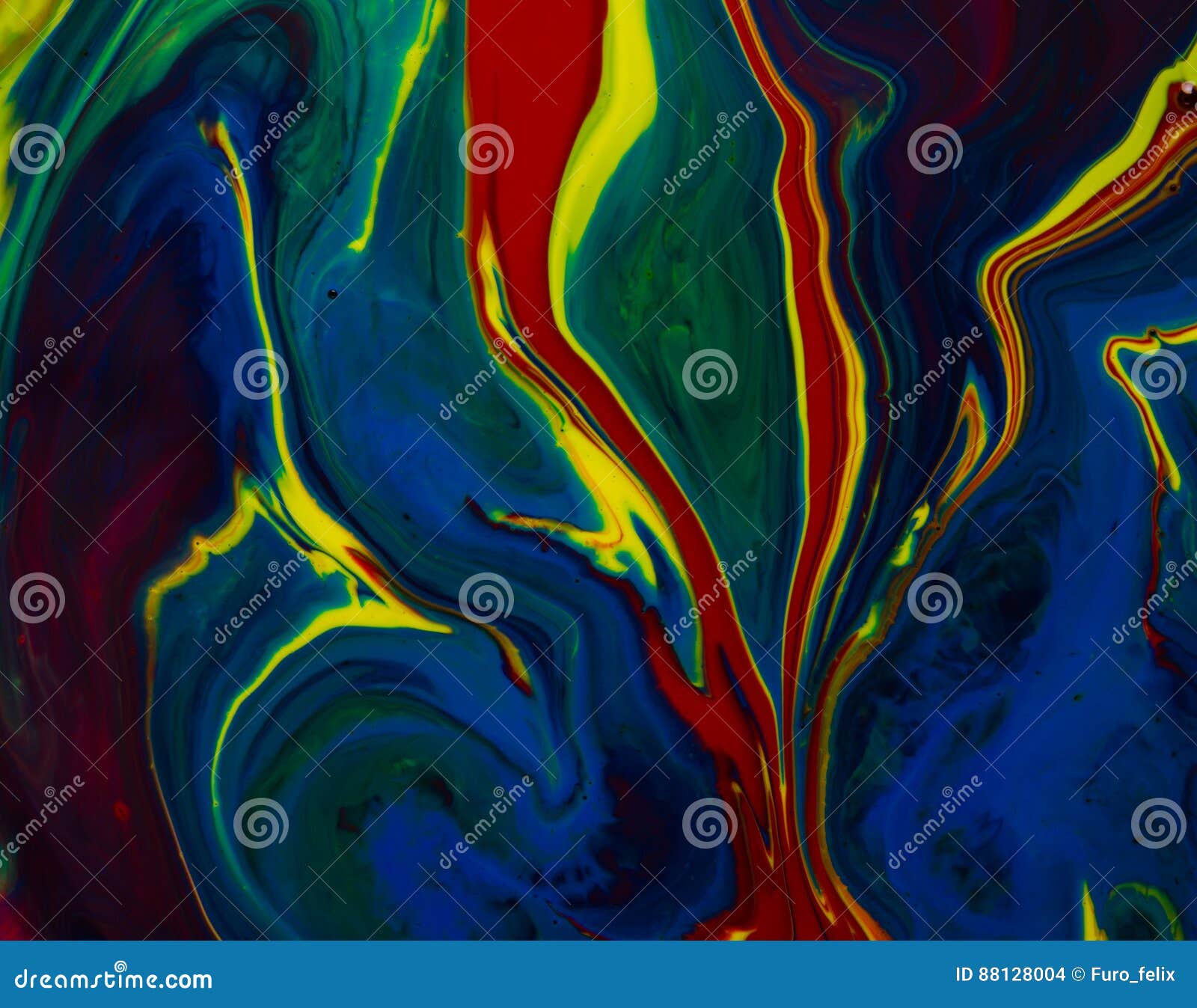 Close Up of Different Color Paint Stock Photo - Image of blot, drawing ...
