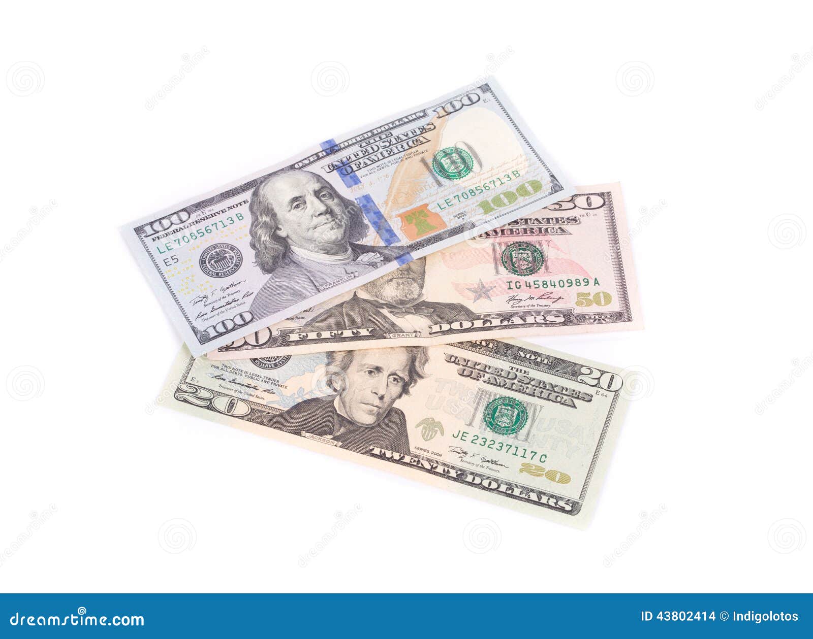 Close Up of Different Dollar Bills. Stock Photo - Image of american ...