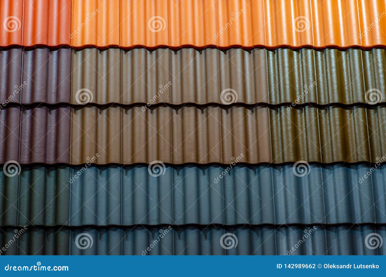 Close-up of Different Roof Tiles Stock Photo - Image of house, tiles ...