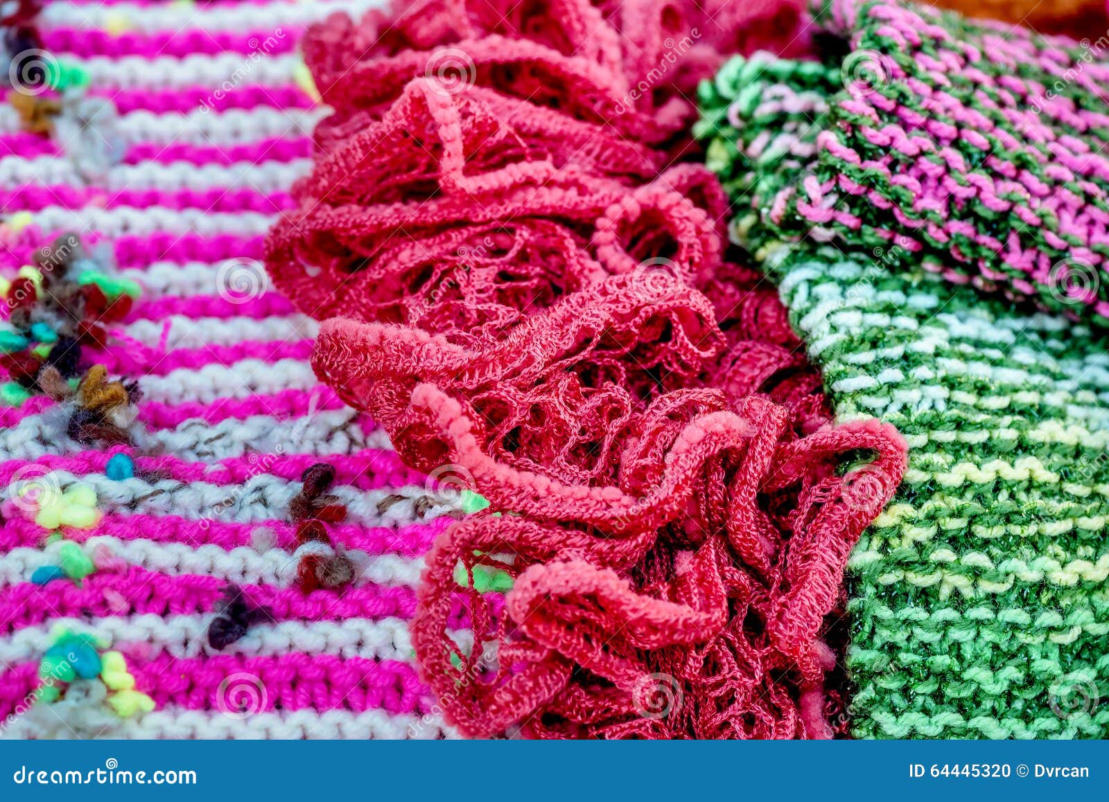 Close Up of Different Scarf Textures Stock Photo - Image of color ...