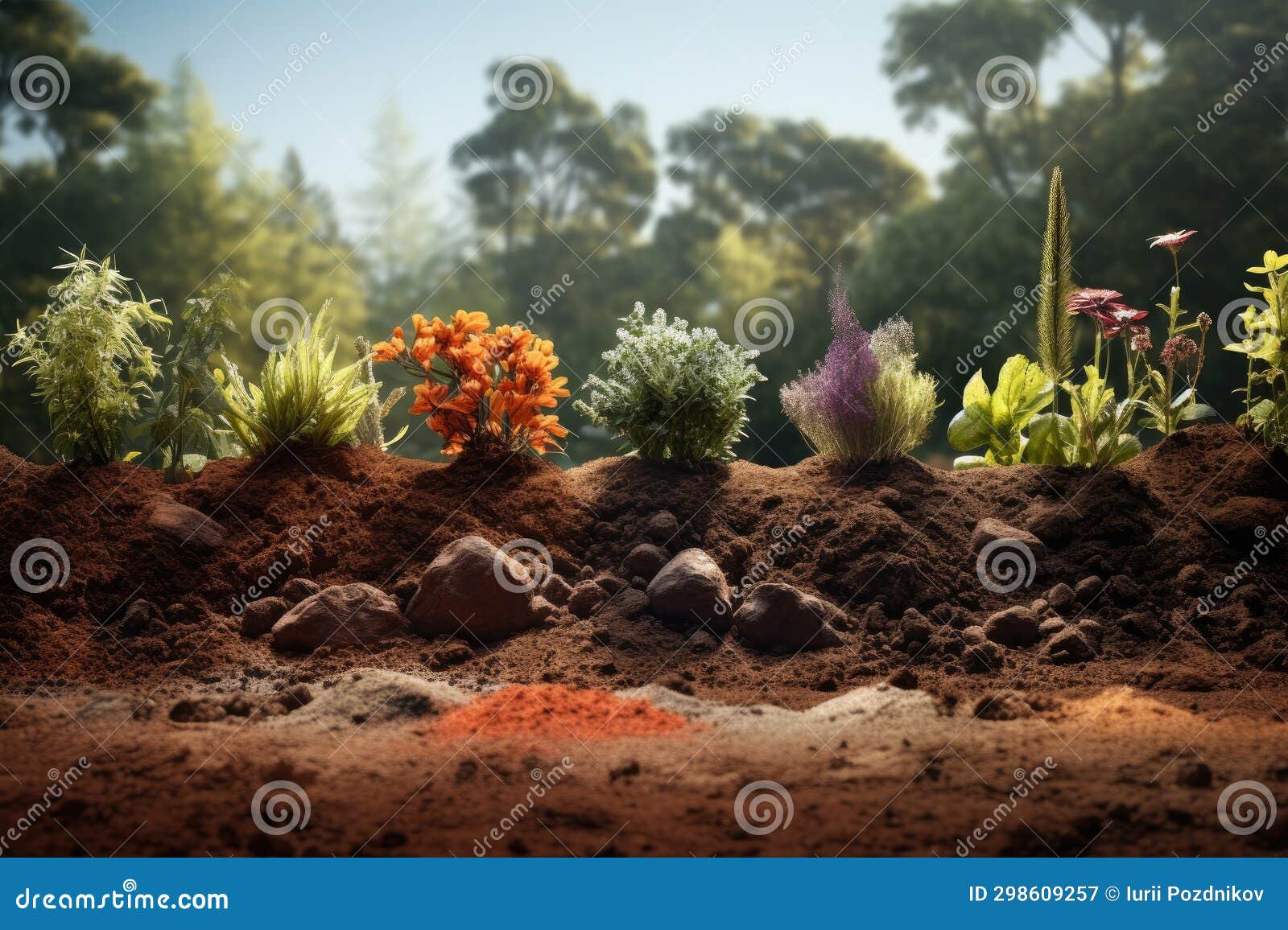 A Close-up of Different Soil Types, Demonstrating the Importance of ...