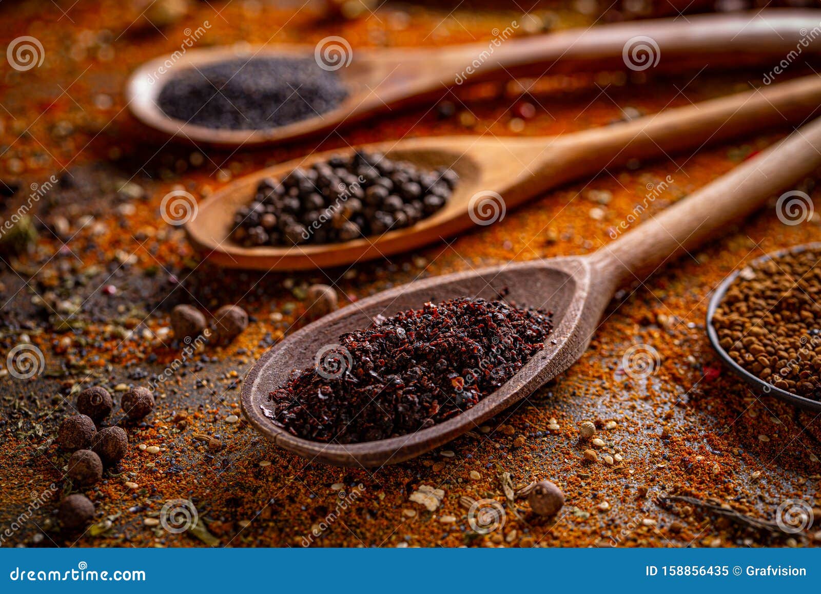Different Types of Assorted Spices Stock Image - Image of flavor, group ...