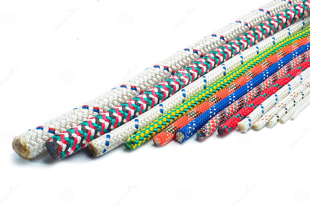 Close Up of Different Types of Ropes and Cords Stock Photo - Image of ...