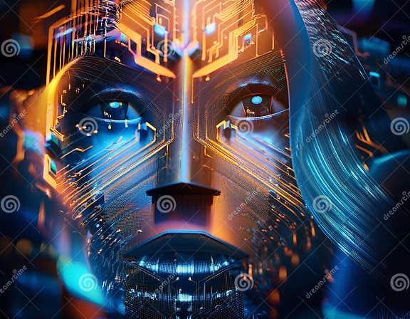 Close-Up of Digital Art Creations Stock Illustration - Illustration of ...