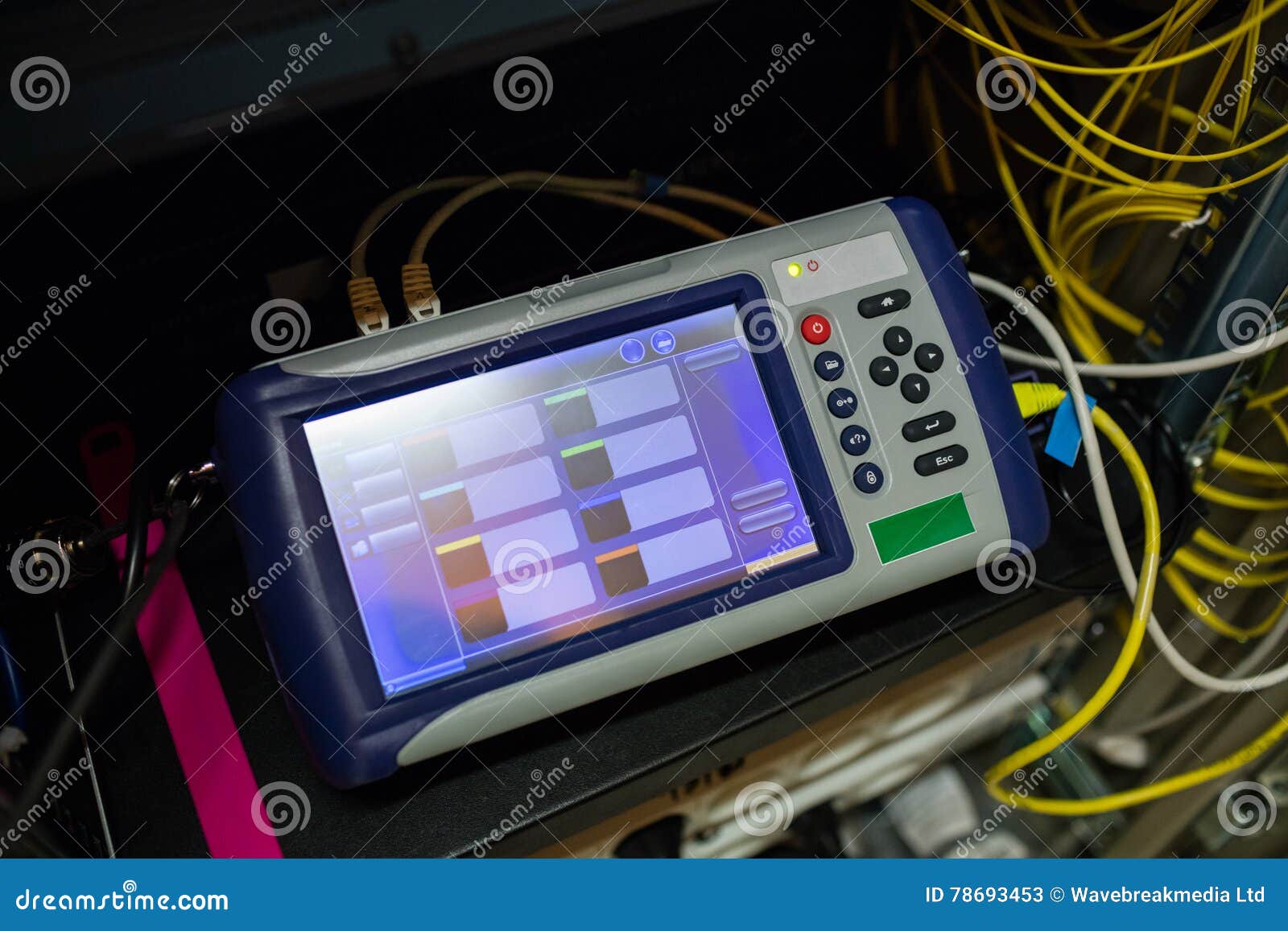 Close-up of Digital Cable Analyzer Stock Image - Image of diagnostics ...