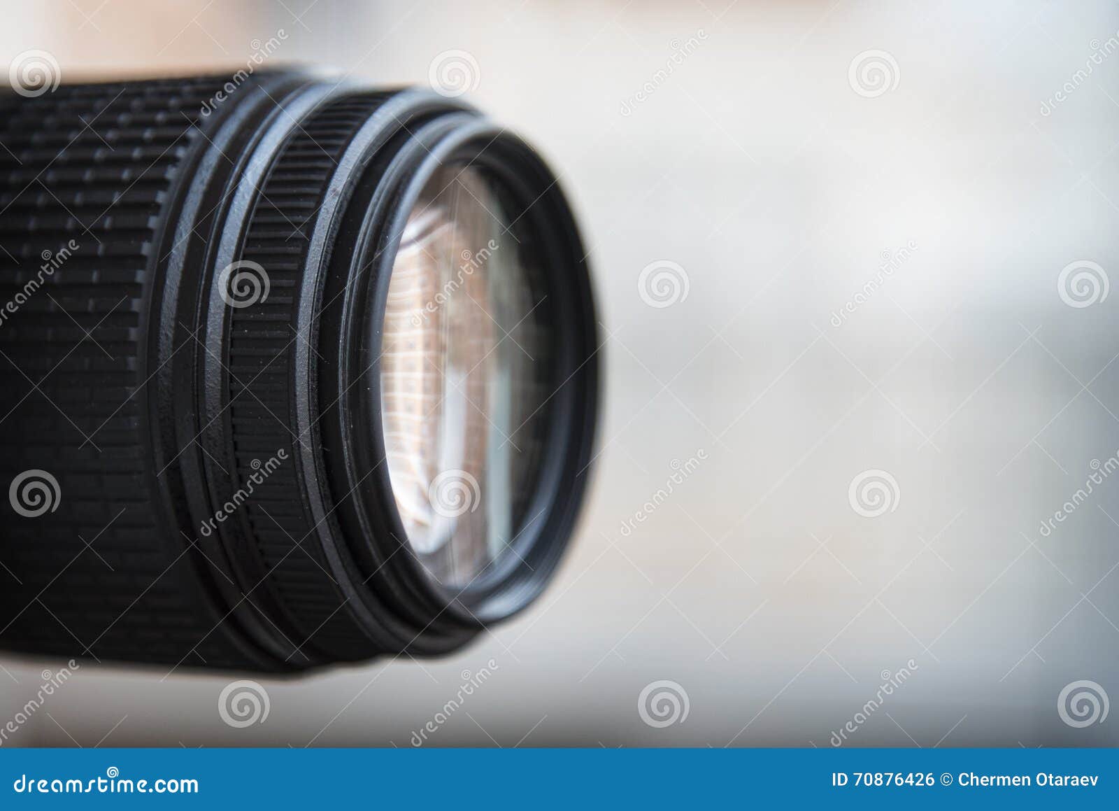 Close-up of a Digital Camera Lens. Large Copyspace. Stock Photo - Image ...