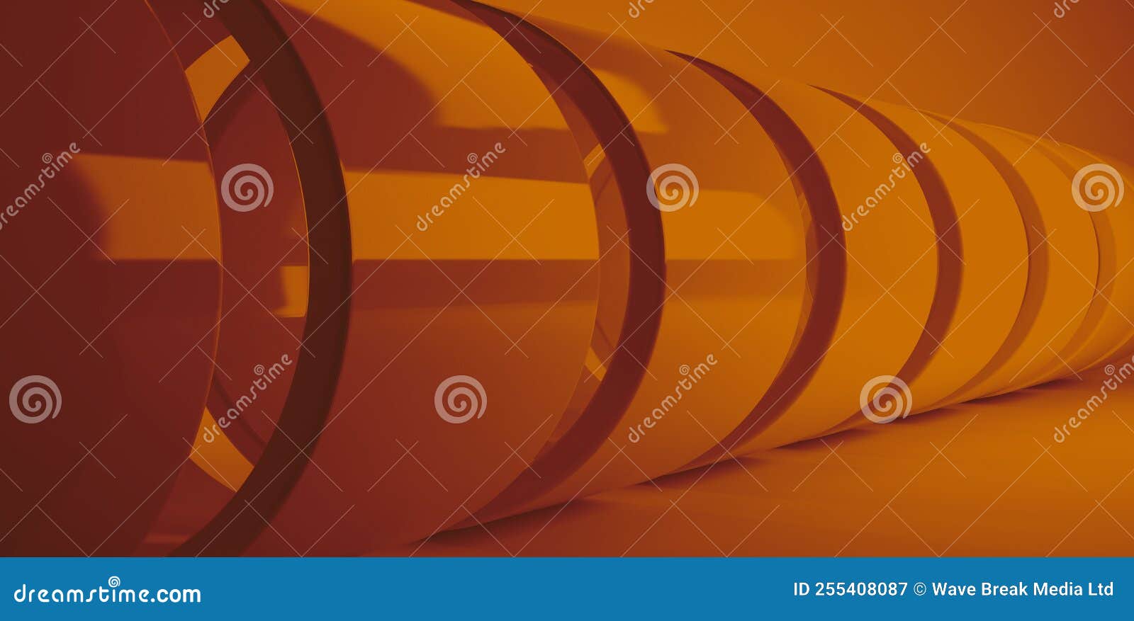 Digital cylindrical pipes stock image. Image of tube - 255408087