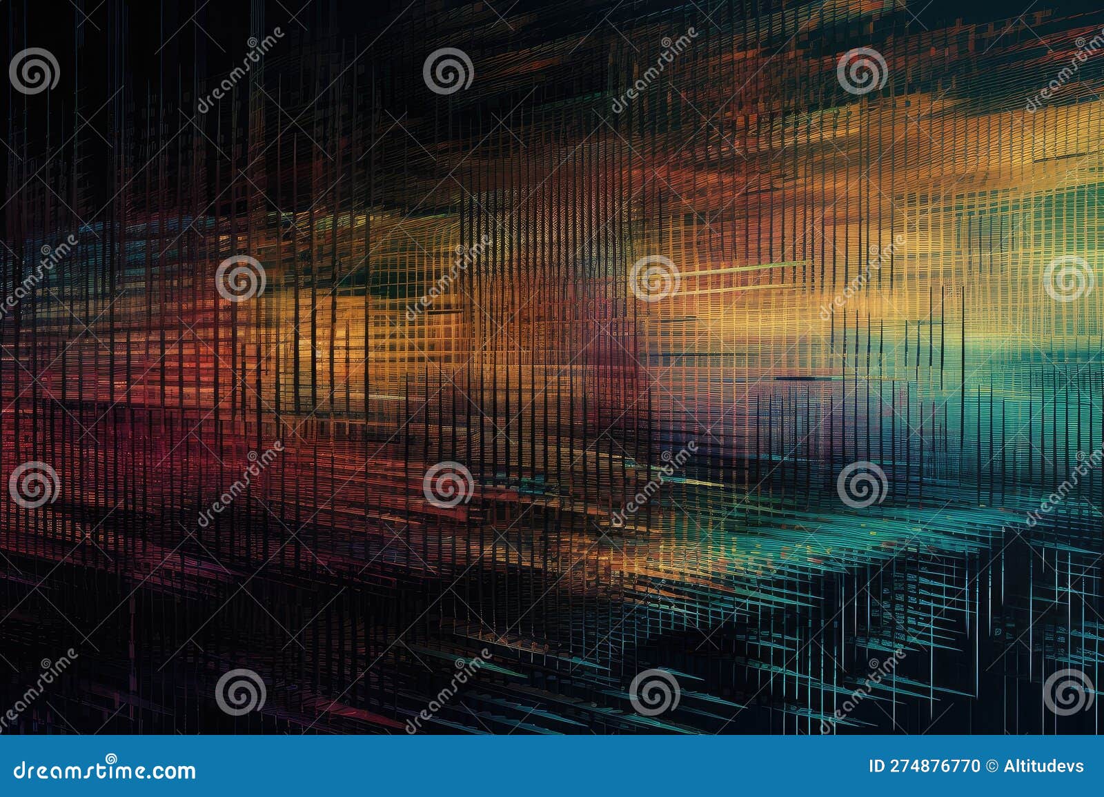 Close-up of Digital Glitch, with Individual Pixels and Lines Visible ...