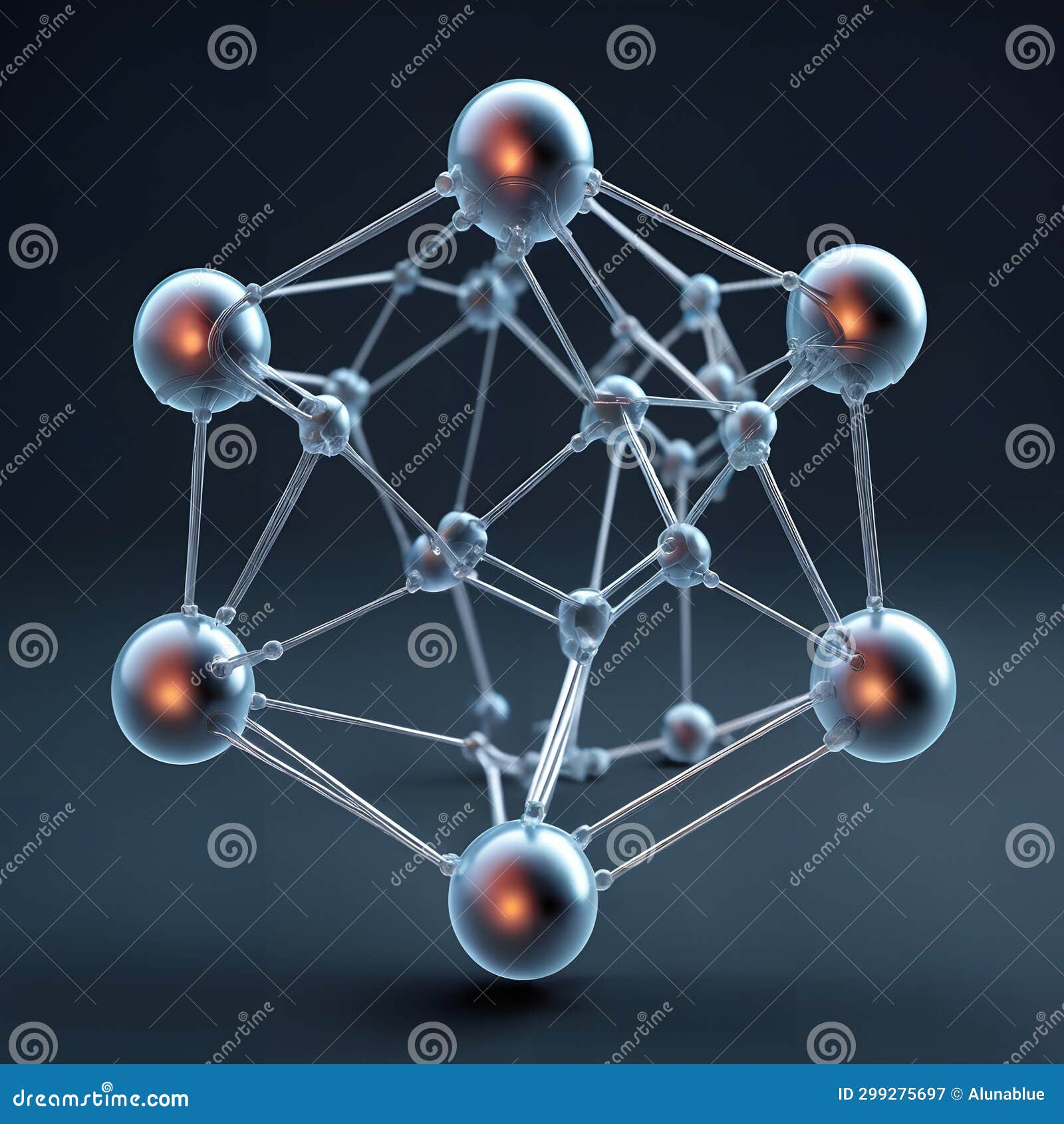 A Close Up Digital Illustration of a Quantum Structure. Stock ...