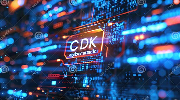 Close-up of a Digital Interface with Highlighted "CDK" and "cyber ...