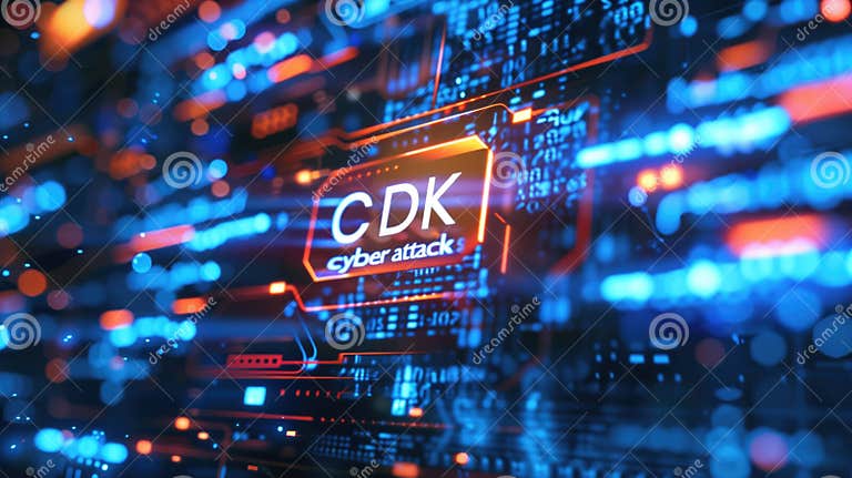 Close-up of a Digital Interface with Highlighted "CDK" and "cyber ...