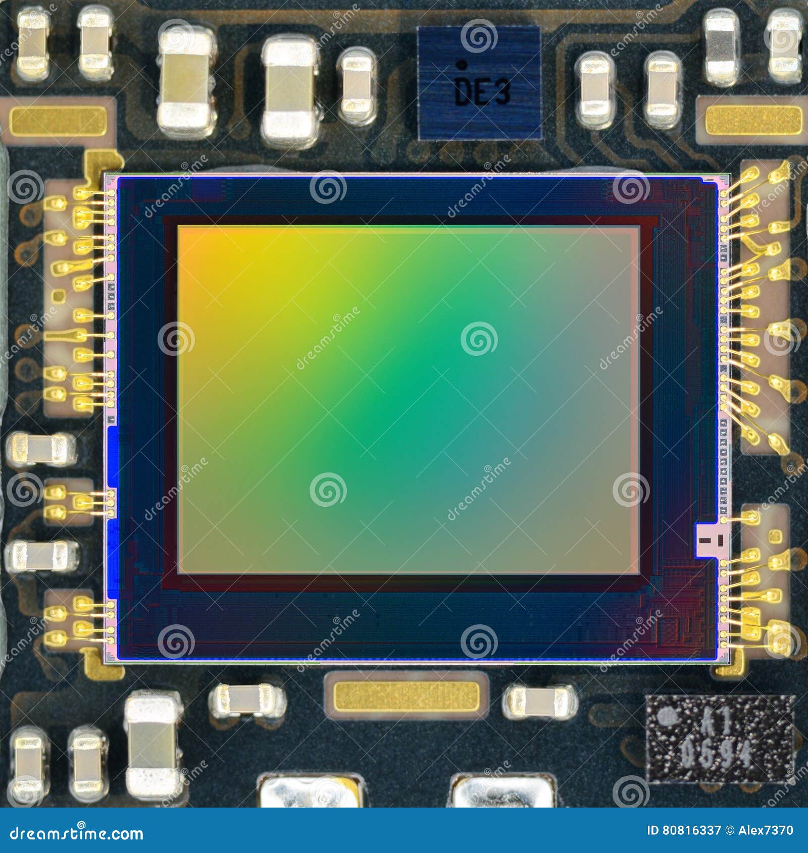 Close-up of Digital Phone Camera Sensor Stock Image - Image of macro ...