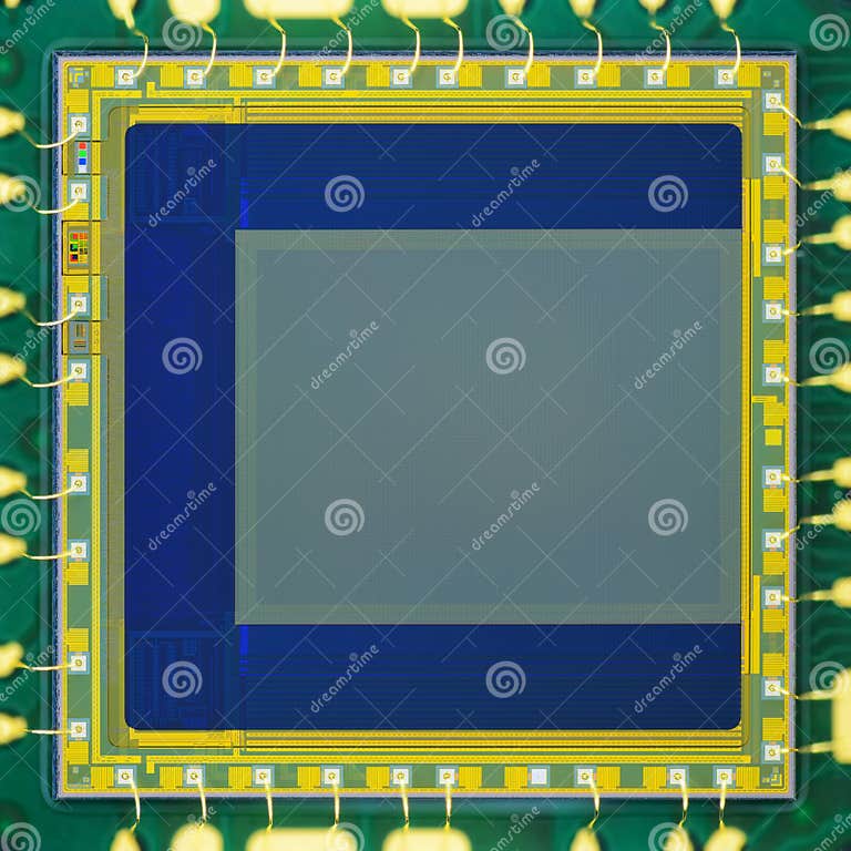 Close-up of Digital Phone Camera Sensor Stock Photo - Image of circuit ...