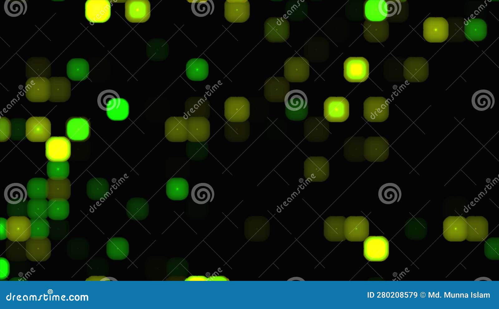 Close-up of Digital Square Shaped Abstract Animated Multicolored ...