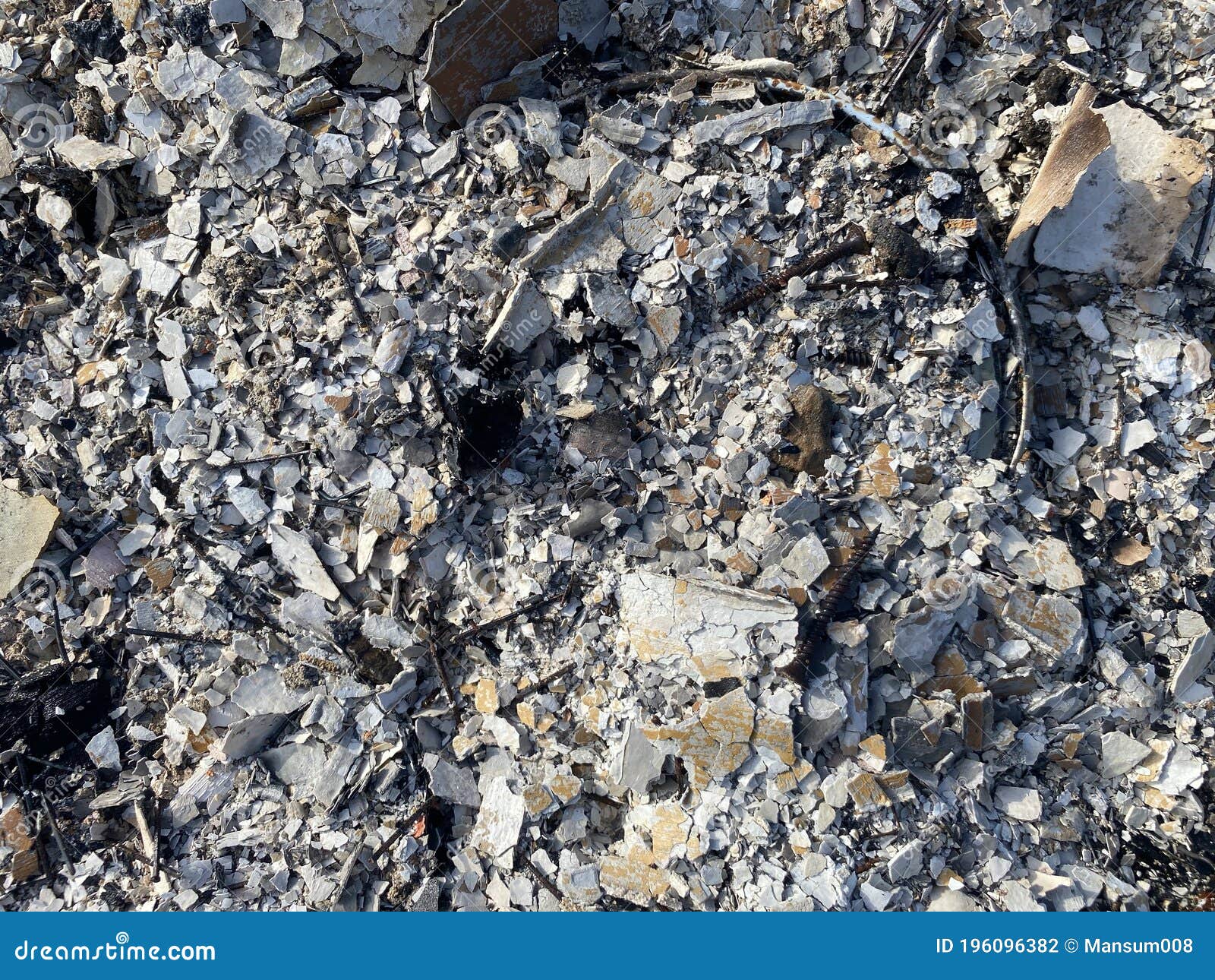 Dirty ash on the ground stock photo. Image of nature - 196096382