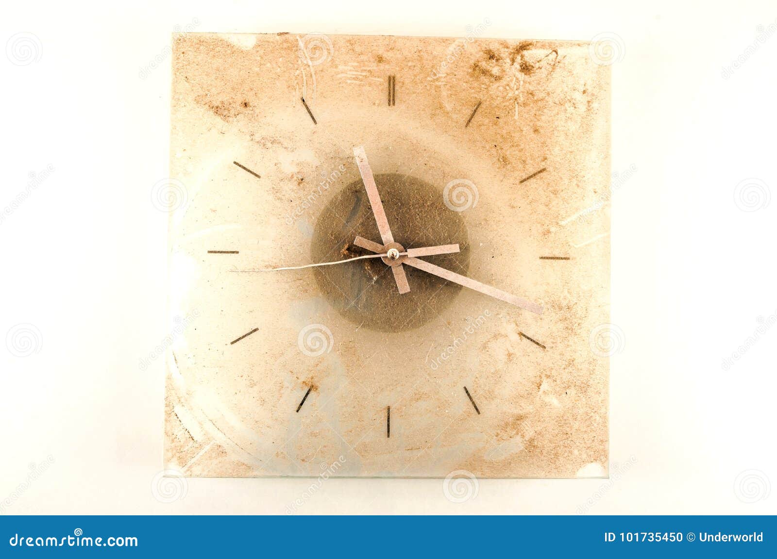Close-up of a dirty clock stock photo. Image of vintage - 101735450