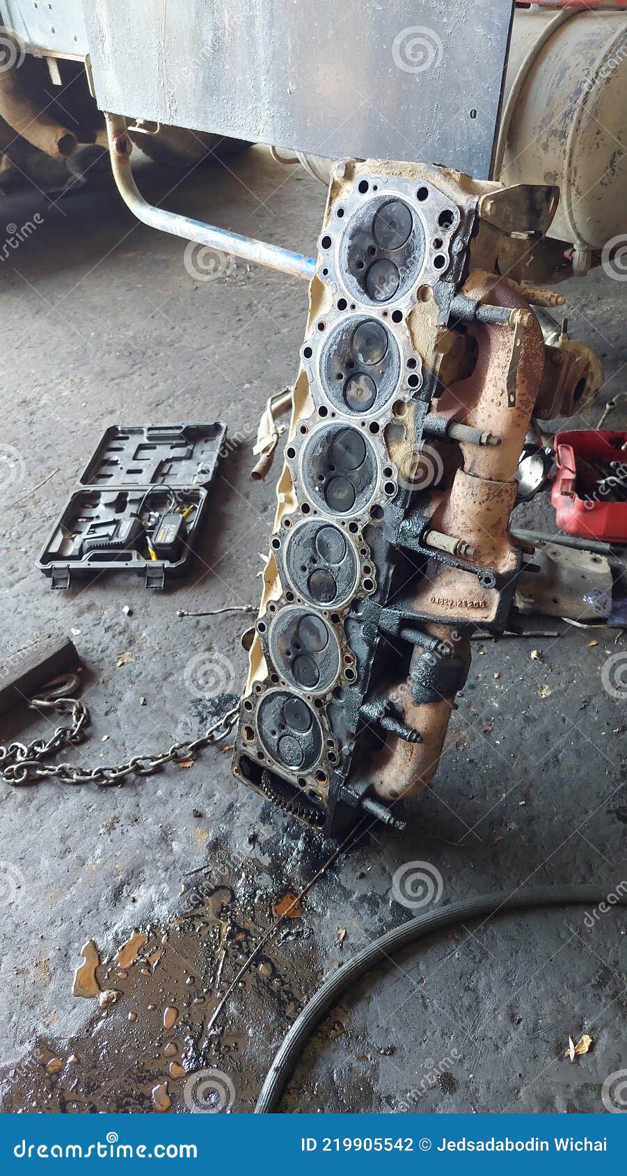 Dirty Engine Cylinder Head Background Stock Photo - Image of motor ...