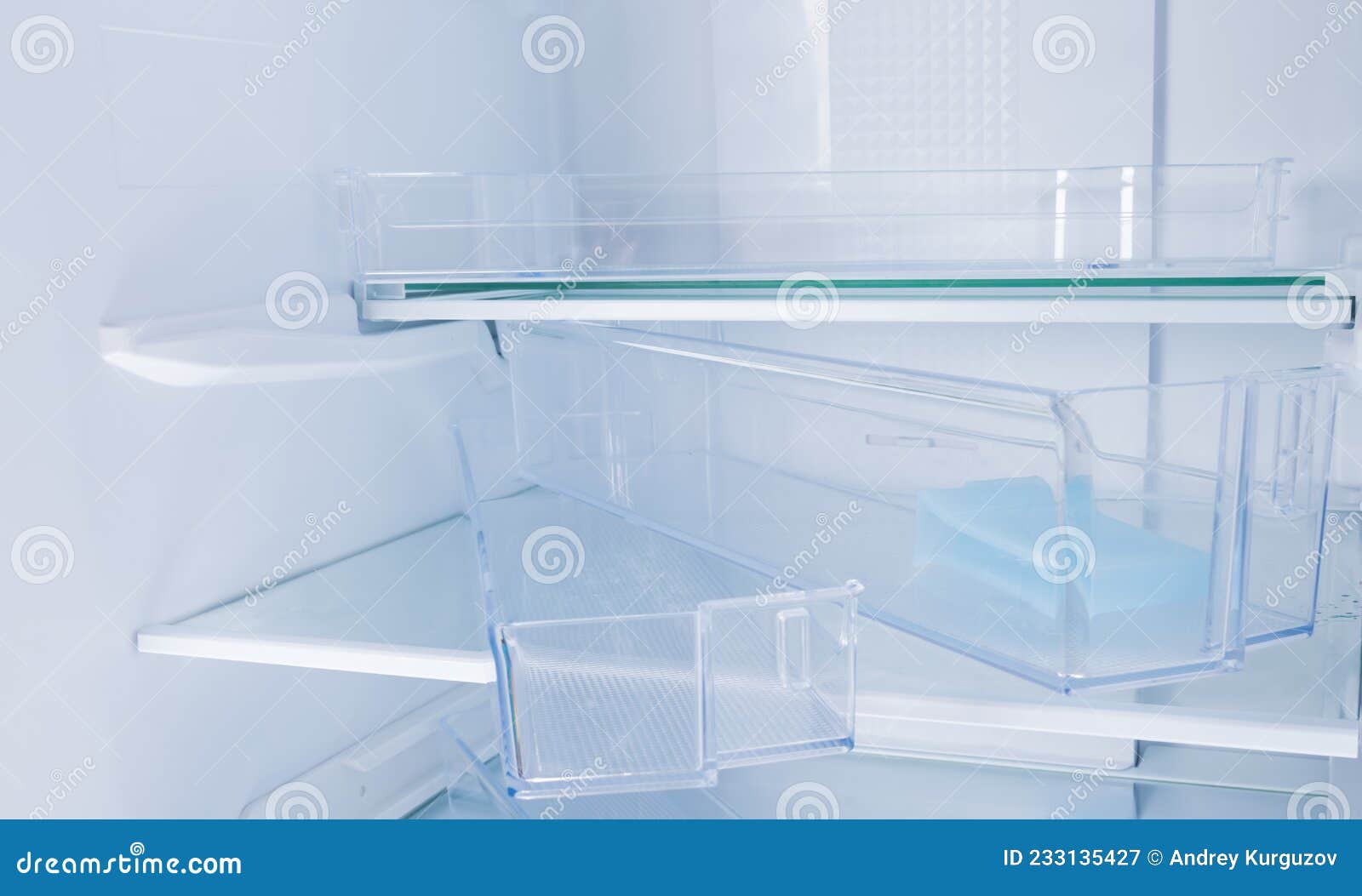 Close-up of Disassembled Shelves and Drawers, Inside a White ...