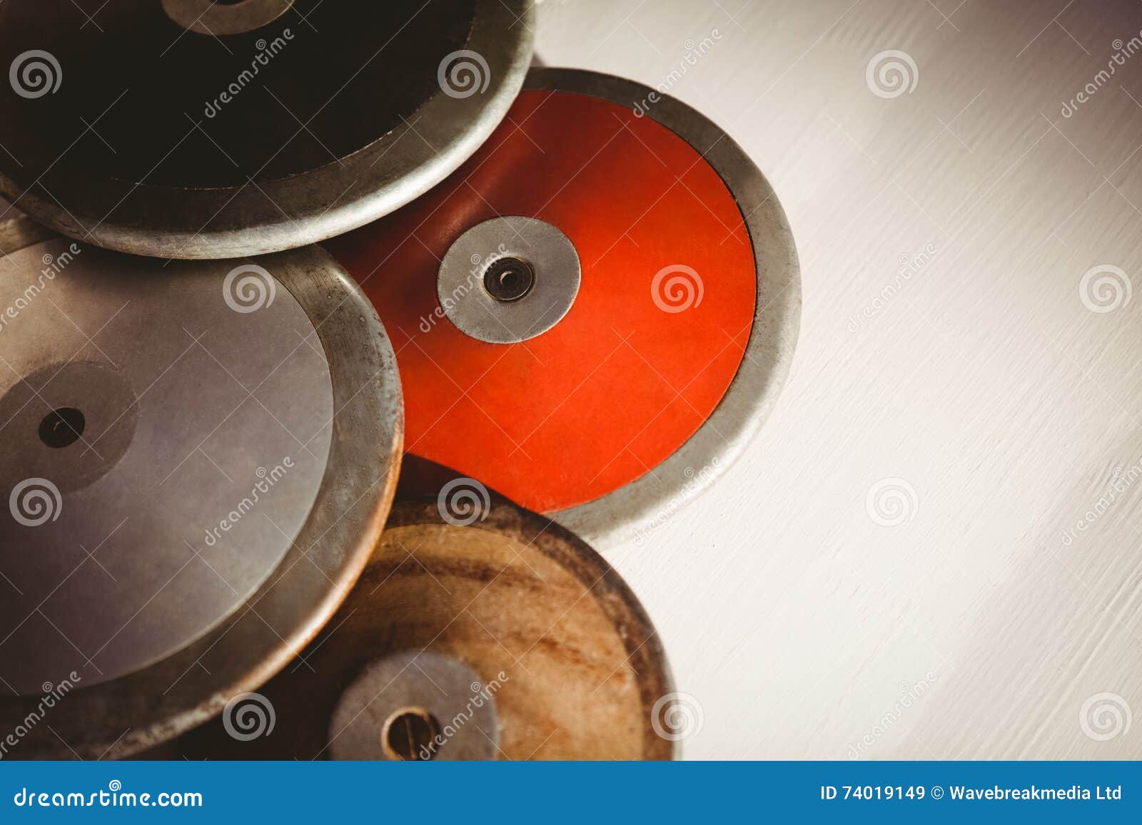 Close Up of Discus on a Table Stock Image - Image of metal, close: 74019149