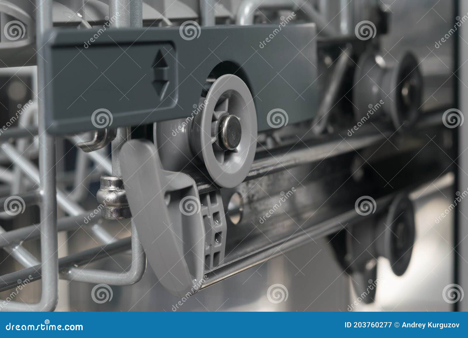 Close-up, Dishwasher Net Drawer Extension Systems Stock Image - Image ...