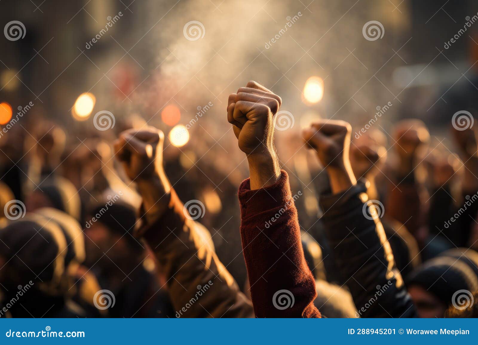 Close Up Diverse People Hands Raise Up. Generative AI Stock Image ...