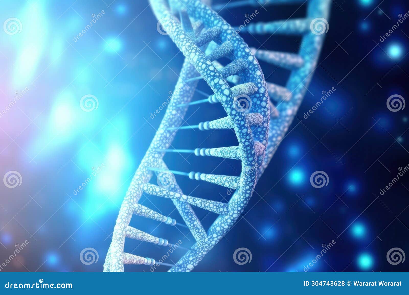 Concept Of The Evolution Of Human DNA In The Distant Future. View Macro ...
