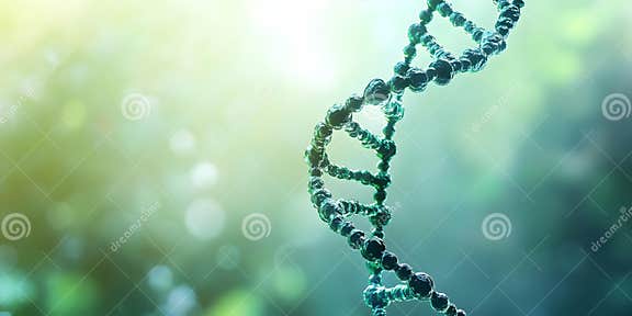 Close-up of DNA Double Helix Structure Stock Illustration ...