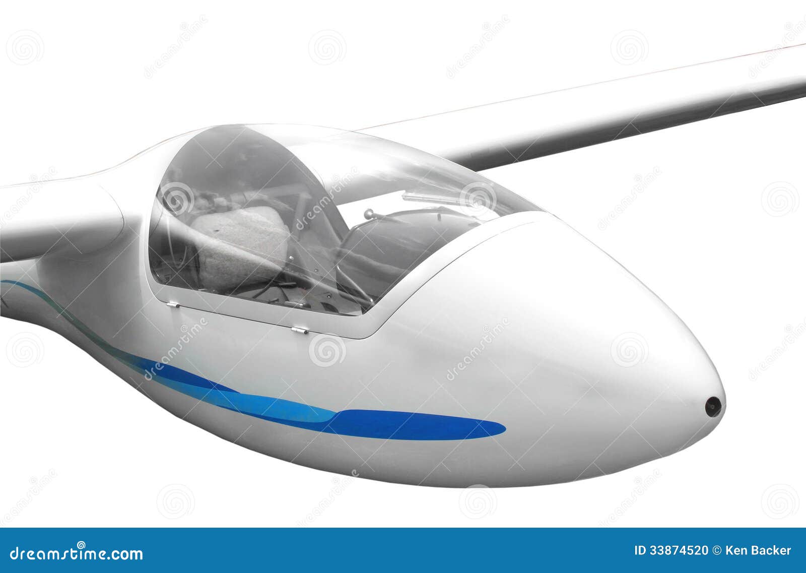 Close-up Do Planador Isolado. Foto de Stock - Imagem de plano, isolado ...