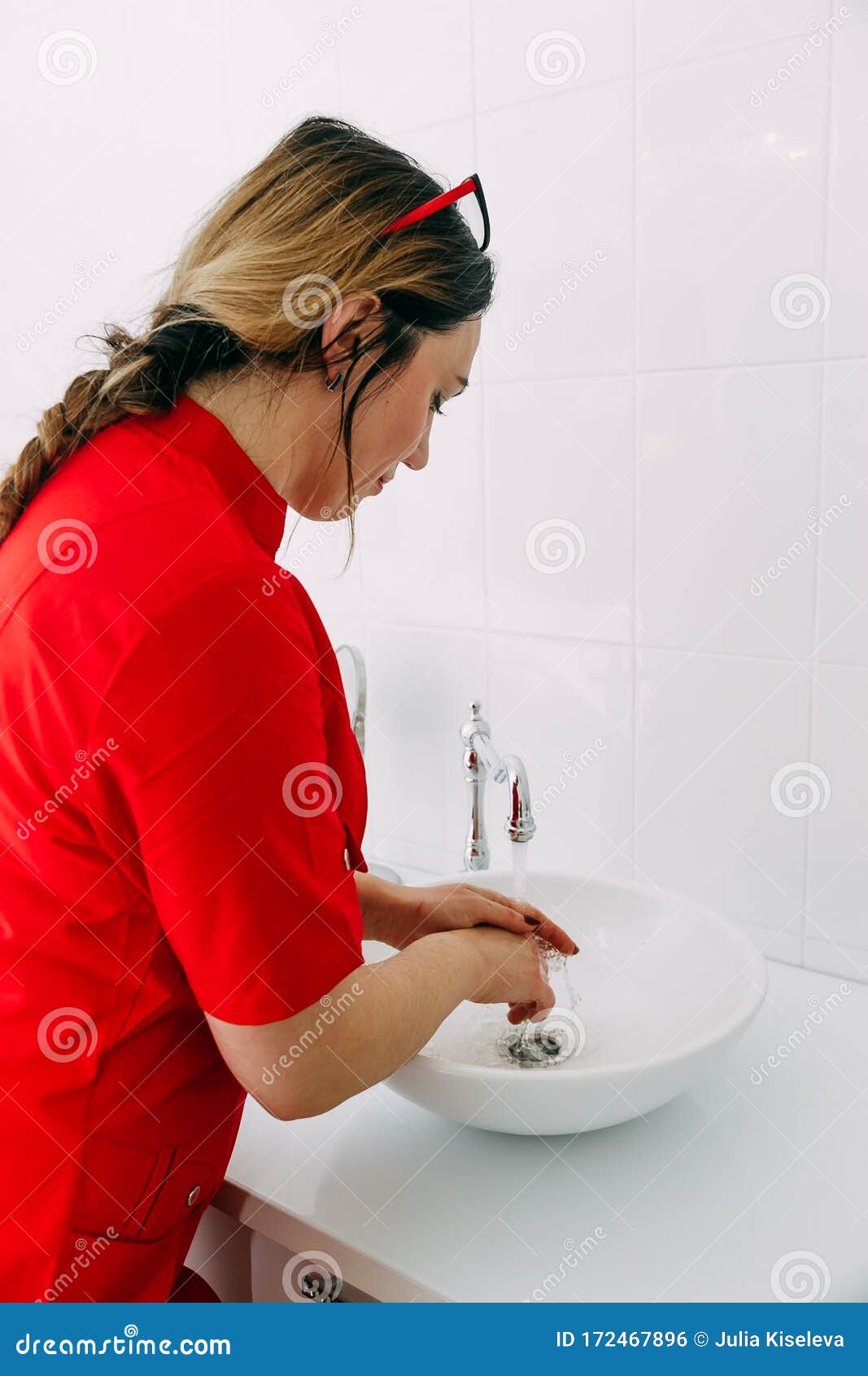 Close Up of Doctor Washing His Hands Stock Photo - Image of hygiene ...