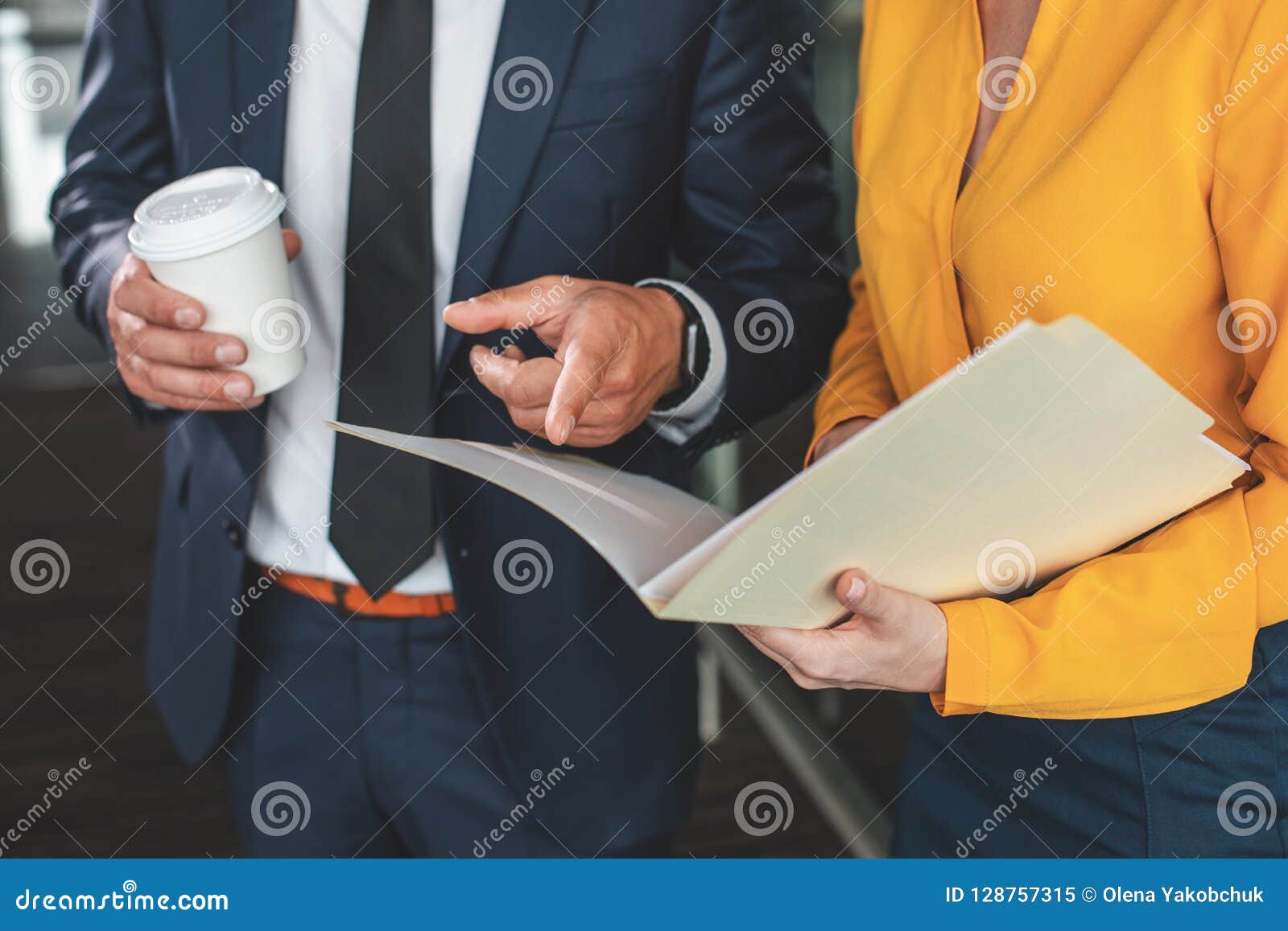 Focus on Open Paper Folder with Data Stock Image - Image of lifestyle ...