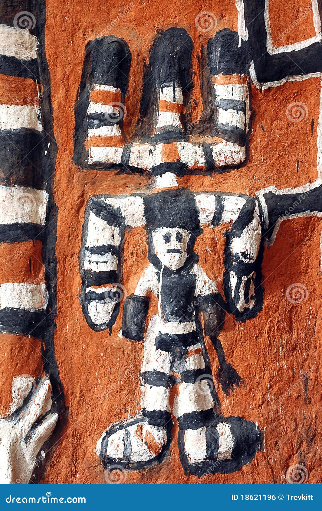 Close Up of Dogon Artwork on a Building Stock Photo - Image of color ...