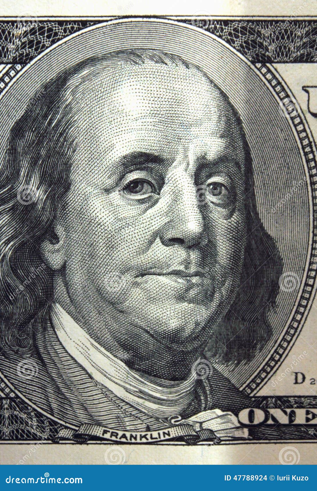 Close up of dollar bill stock photo. Image of macro, oval - 47788924