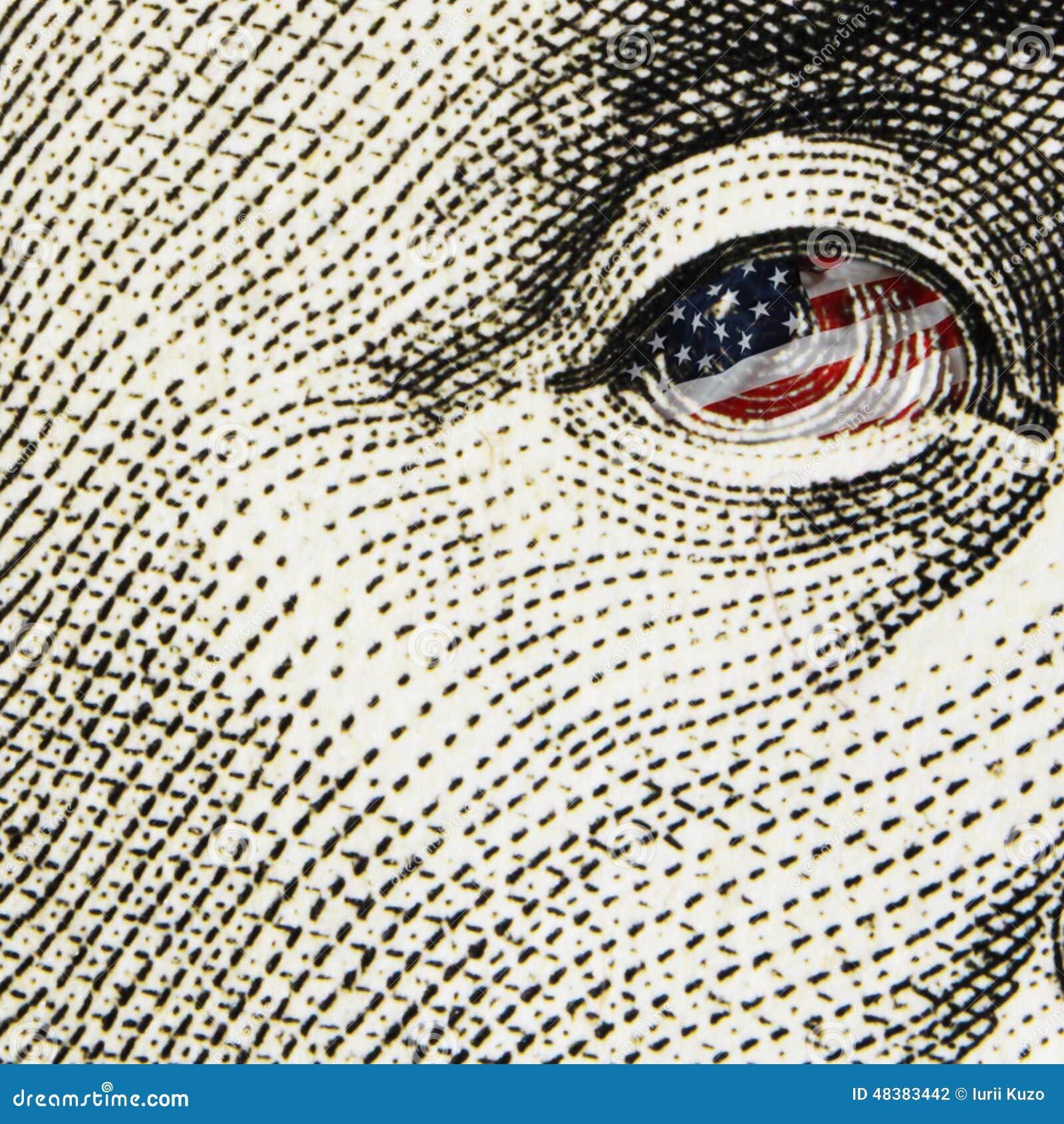 Close up of dollar bill stock photo. Image of cash, engraving - 48383442