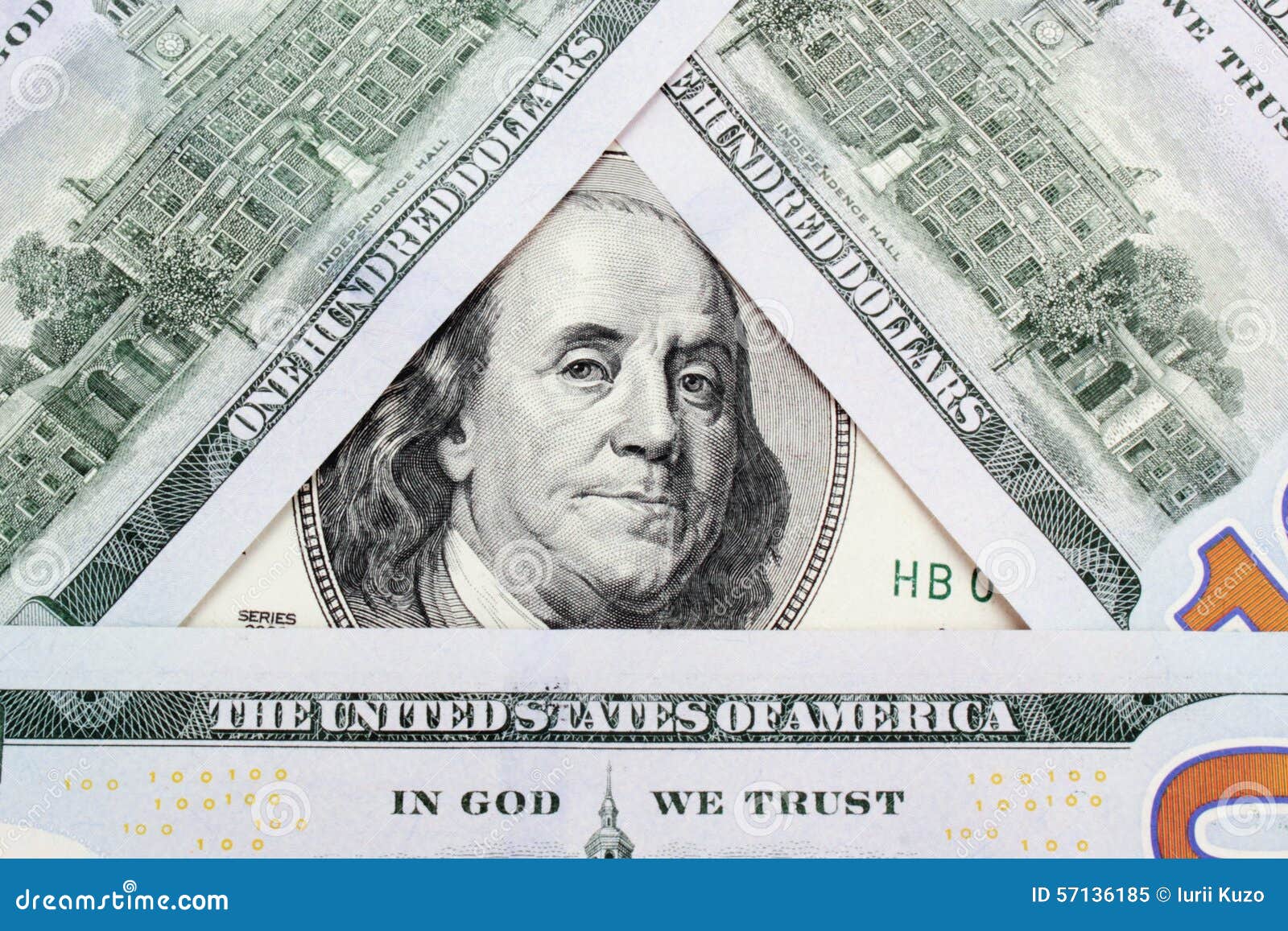 Close up of dollar bill stock image. Image of dollar - 57136185