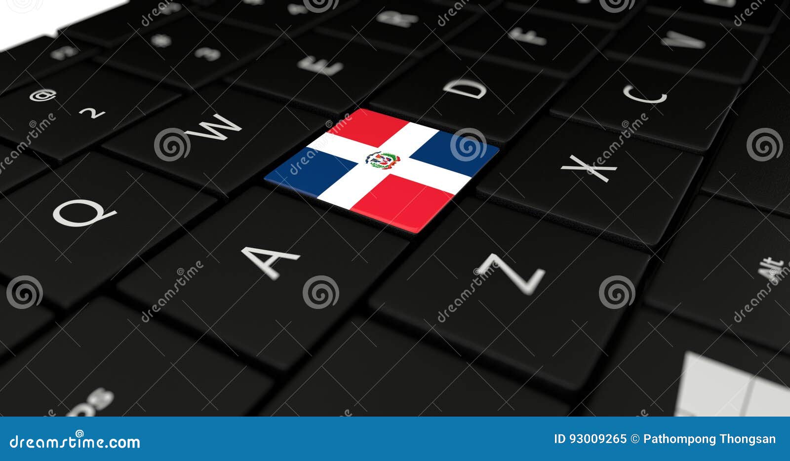 Close Up of Dominican Button. Stock Illustration - Illustration of ...