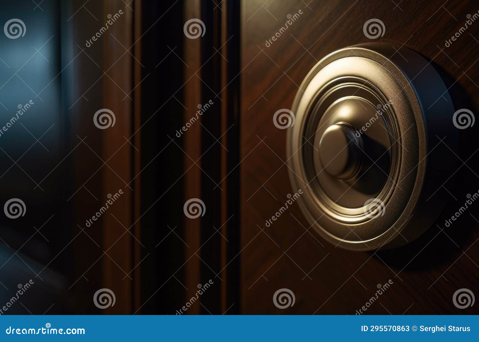 Close Up of a Door Knob on the Wall, AI Stock Image - Image of modern ...