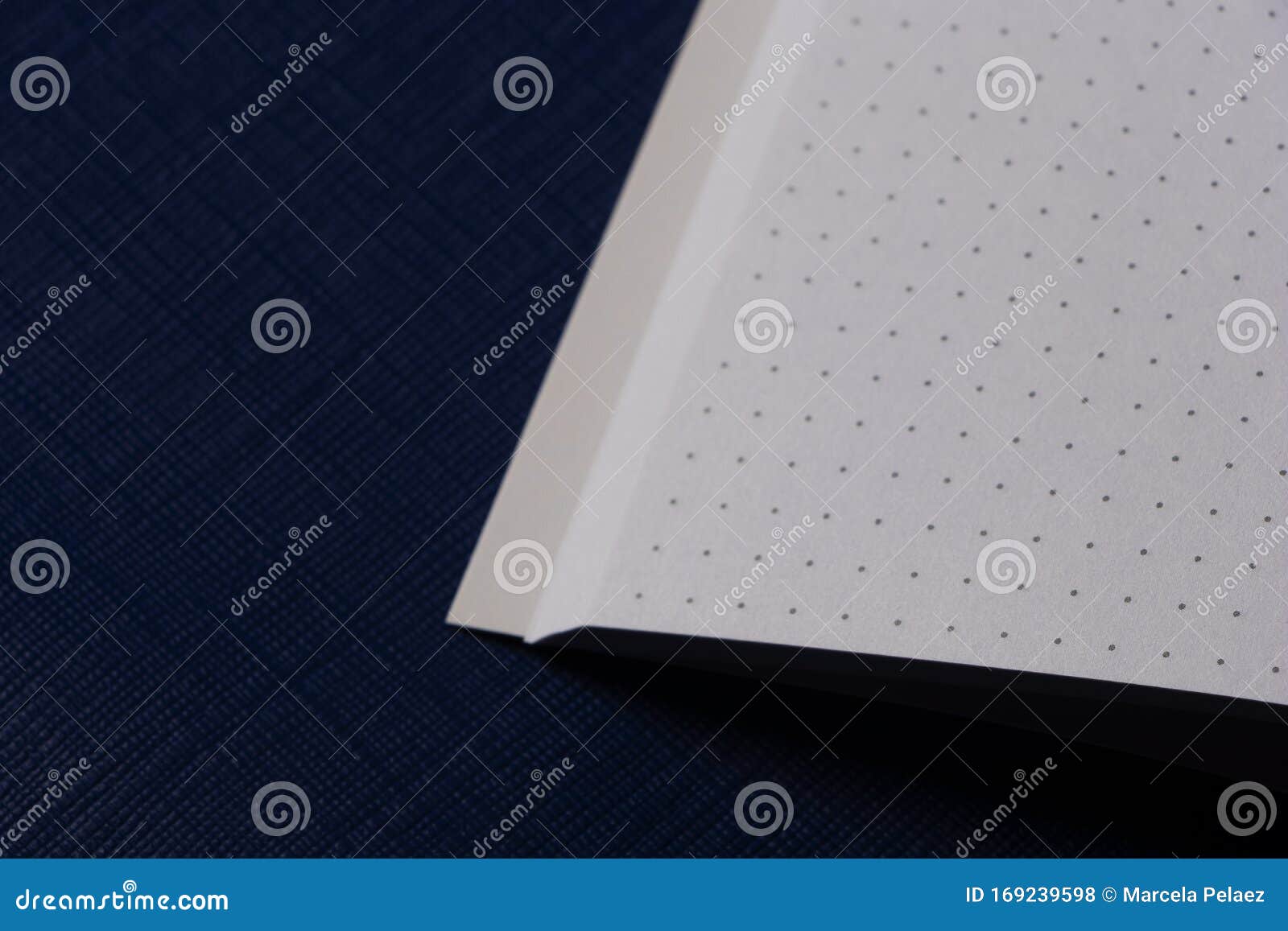 Close-up of Dotted White Sheets Notebook To Do Calligraphy and ...