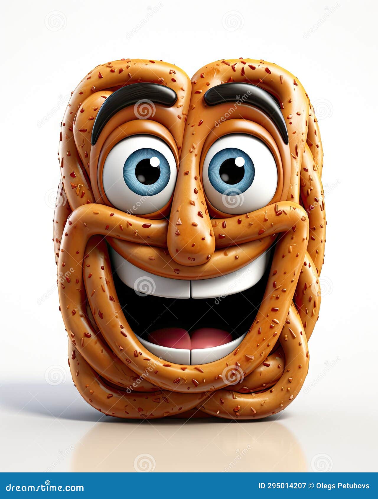 A Close Up of a Doughnut with a Smiling Face. Generative Ai Stock ...