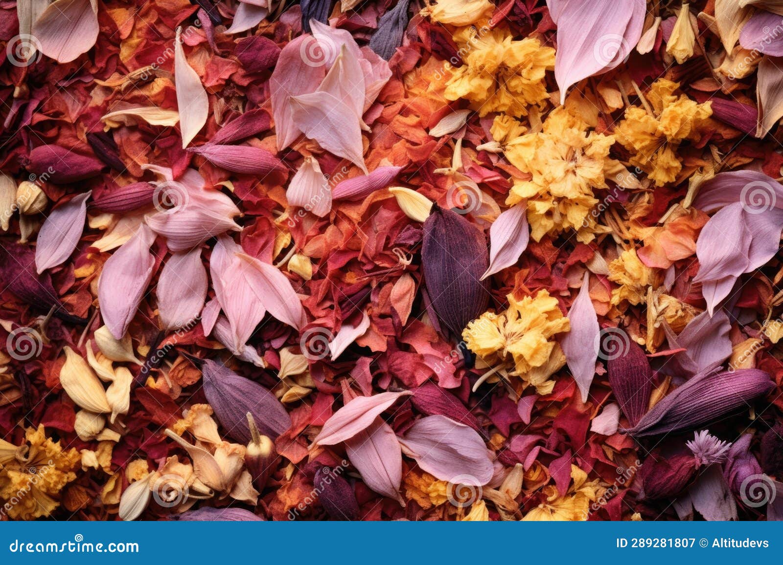 Close-up of Dried Flower Petals Stock Image - Image of fragile ...