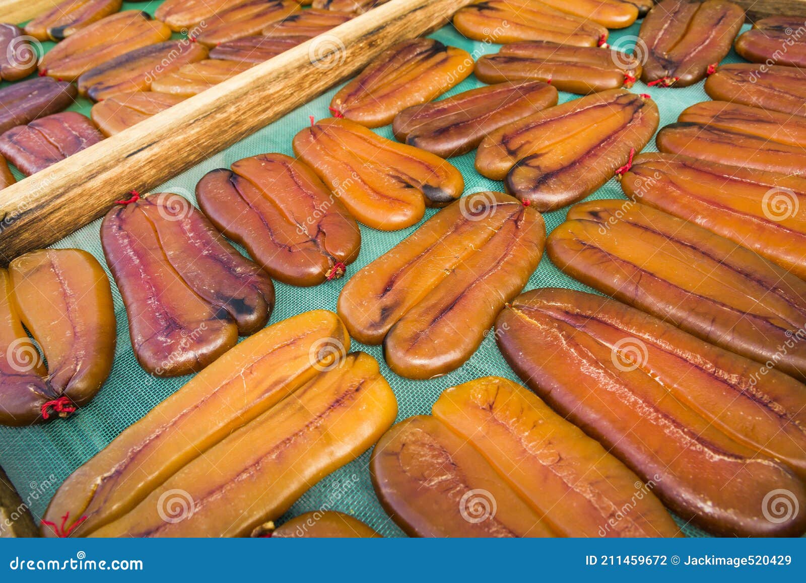 Dried Mullet Roe on the Table. Stock Photo - Image of gold, fisheries ...