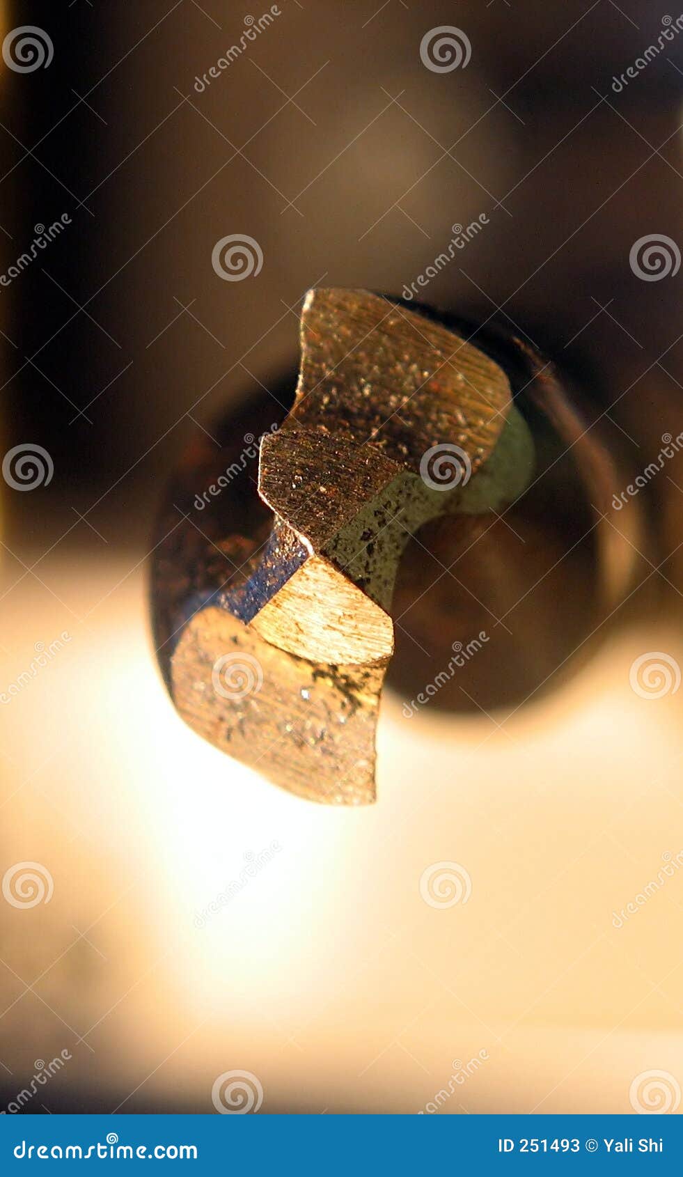 Close Up of a Drill Bit stock image. Image of caution, enlarged - 251493
