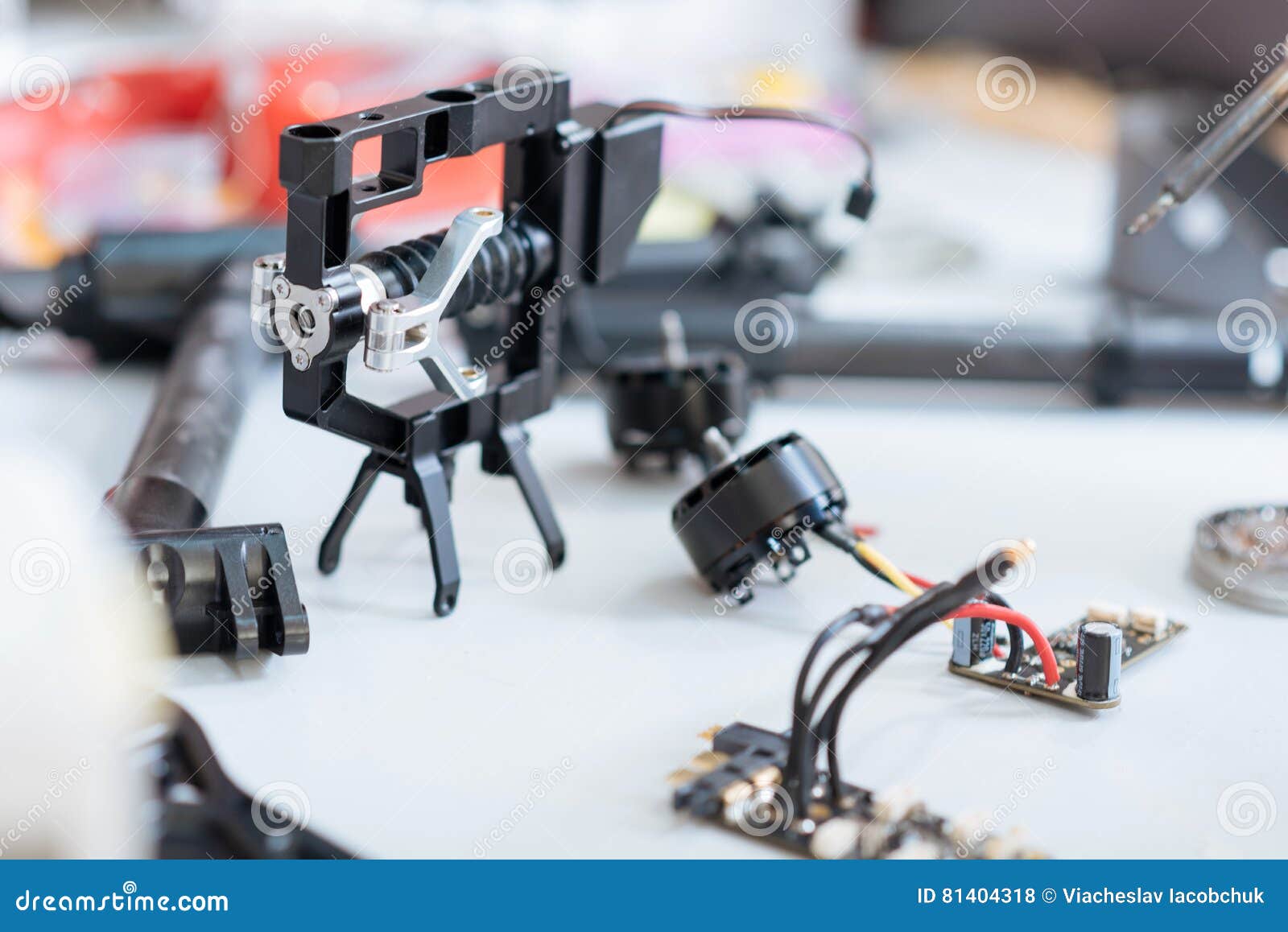 Close Up of Drone Details and Chips Stock Photo - Image of mechanism ...