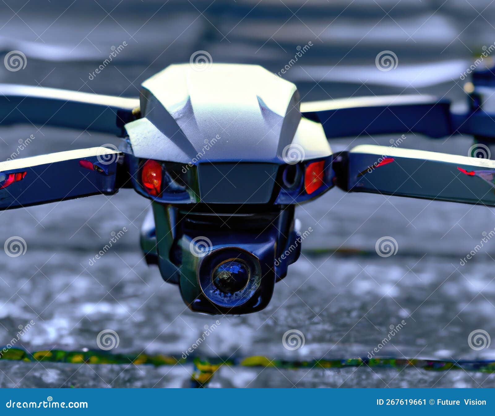 Close Up of Drone Over Wooden Bars, Created Using Generative Ai ...