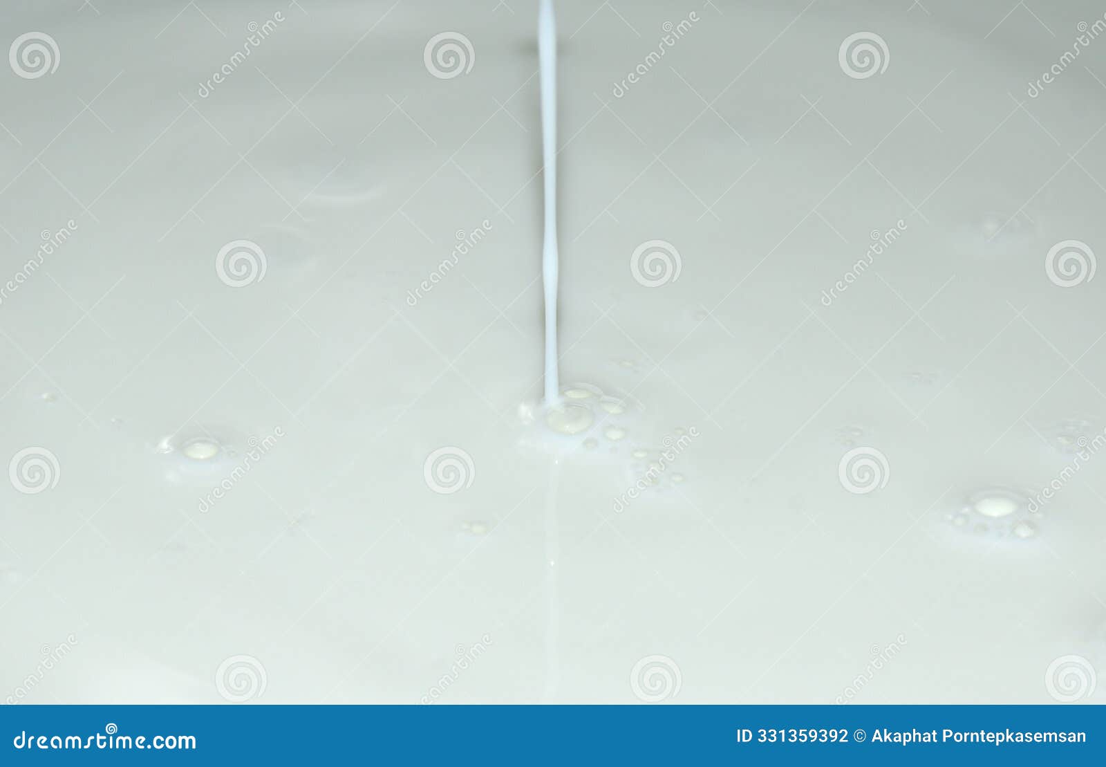 Drop of White Fresh Milk Falling To Surface Splashing and Making Wave ...