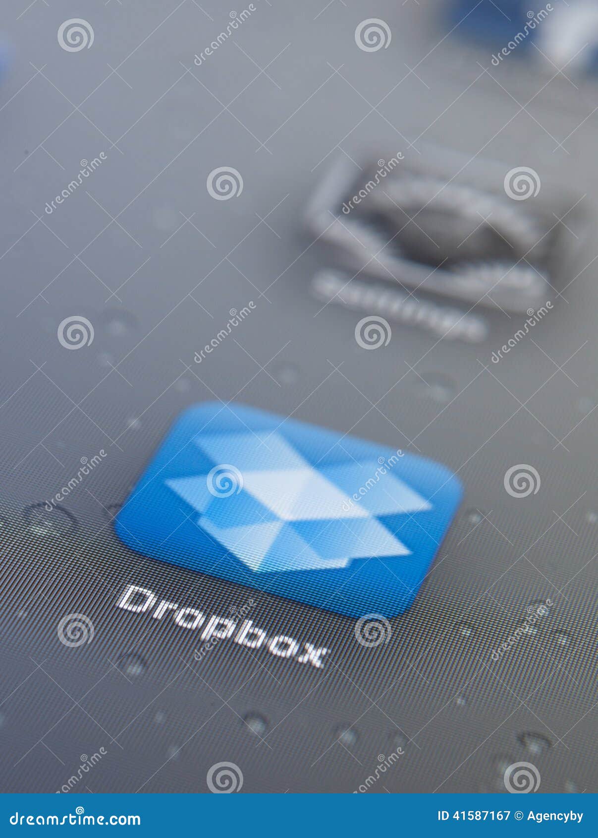 Close up of dropbox icon editorial photography. Image of electronic ...