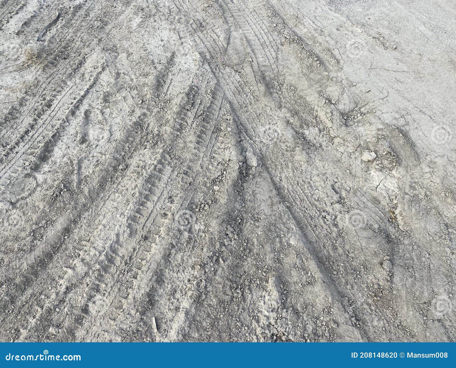 Dry Wheel Track on the Ground Stock Photo - Image of wheel, backdrop ...