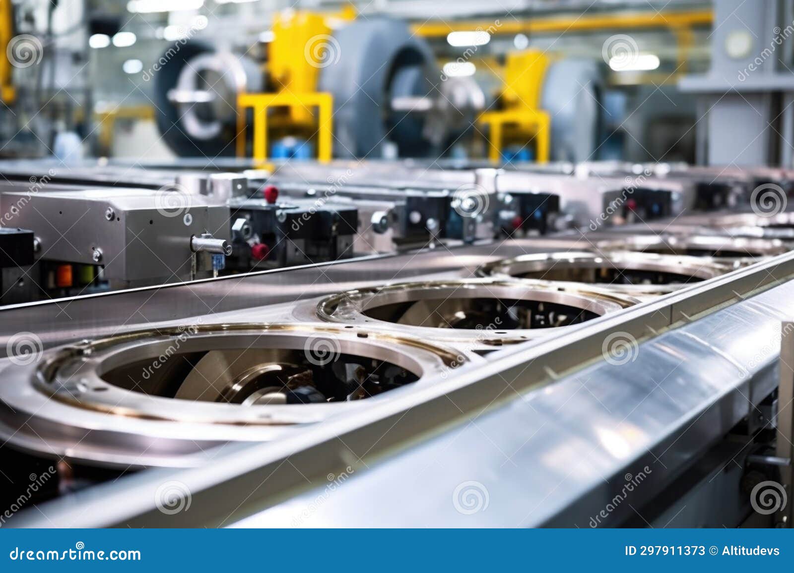 Close-up of Dryer Dials and Buttons on Assembly Line Stock Image ...