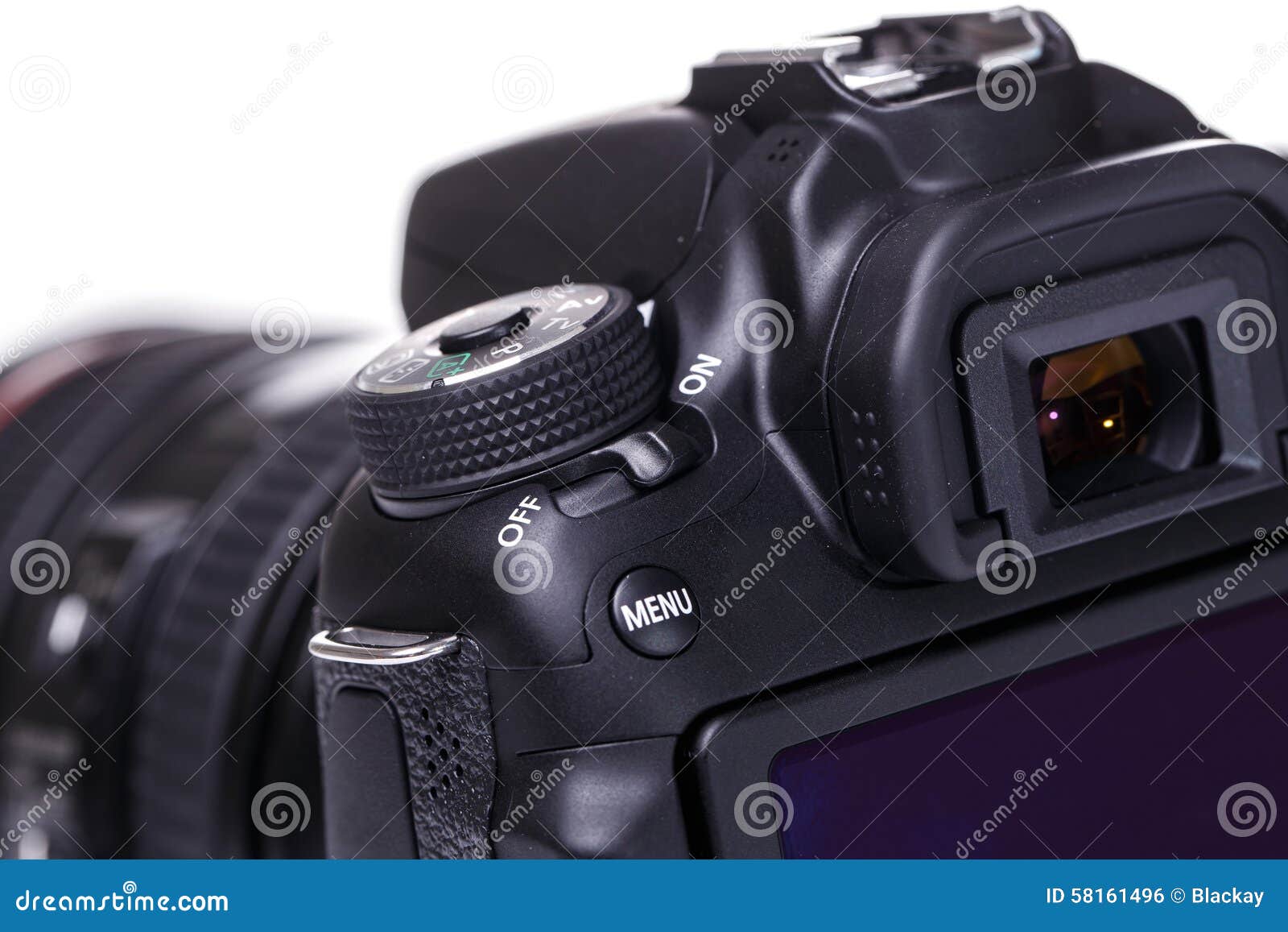 Close up of DSLR camera stock photo. Image of closeup - 58161496